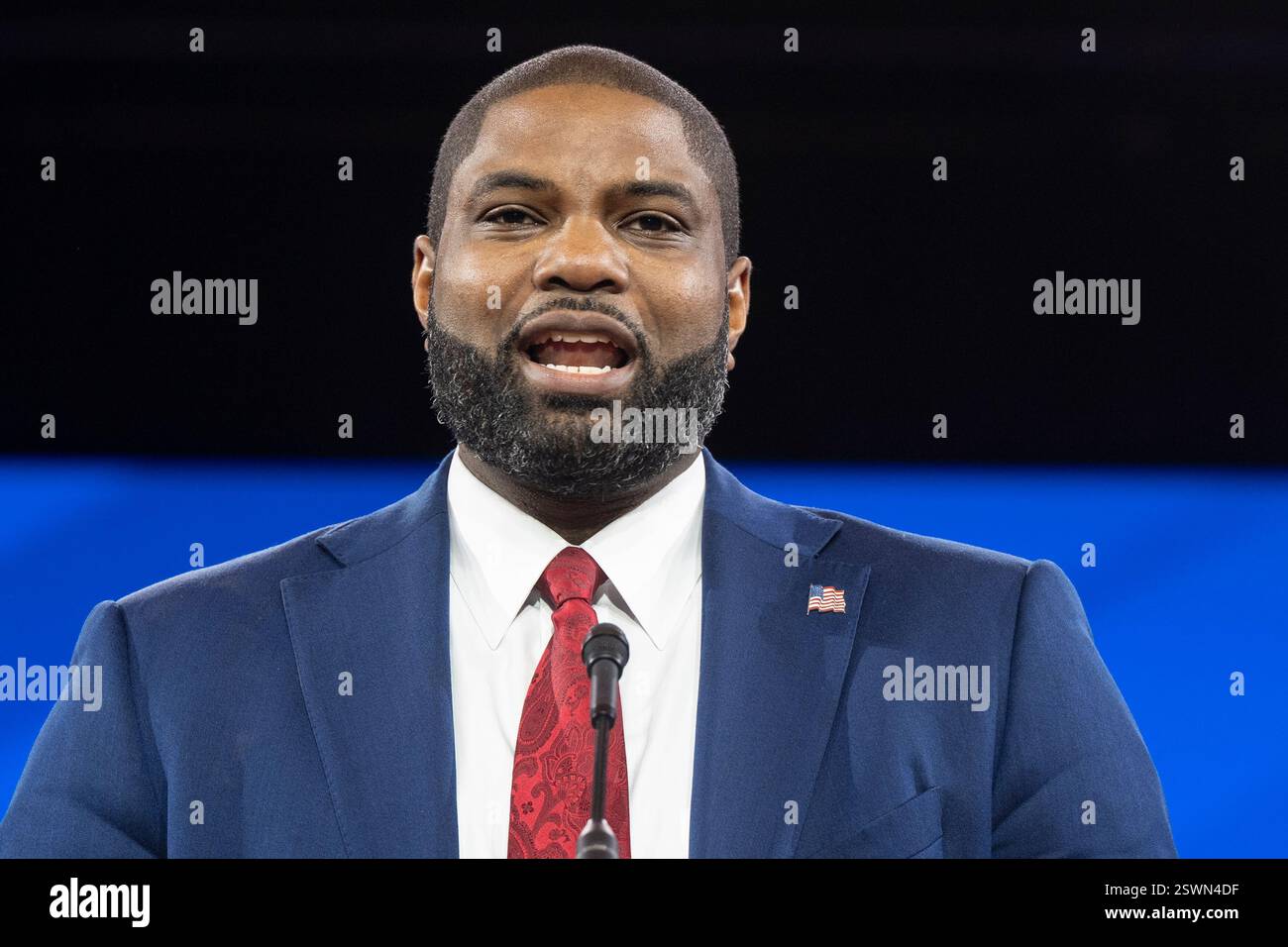 National Harbor, USA. 21st Feb, 2025. Congressman Byron Donalds of ...