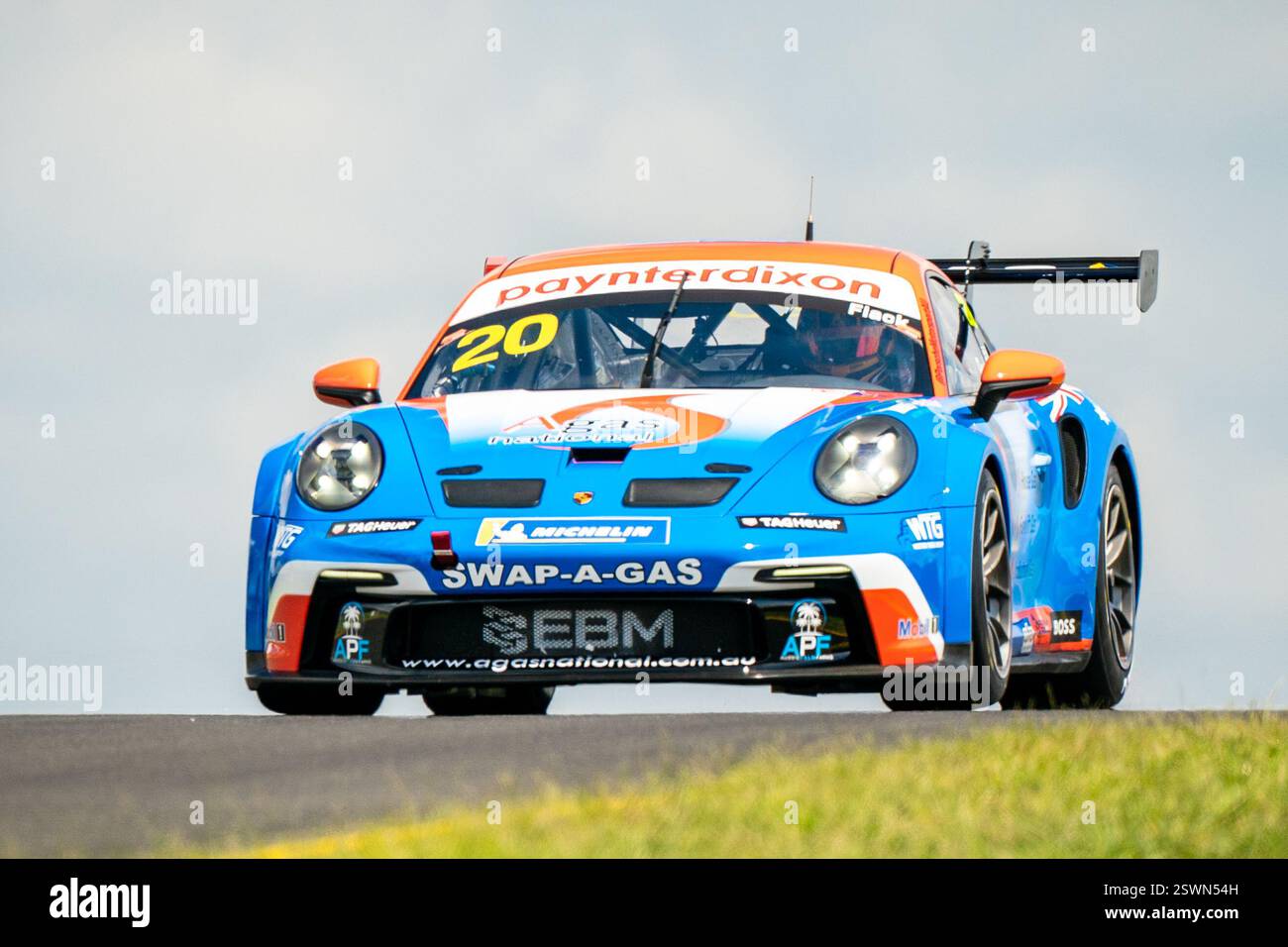 Sydney, Australia. 22nd Feb 2025. The #20 AGAS National/EBM Porsche 911 ...