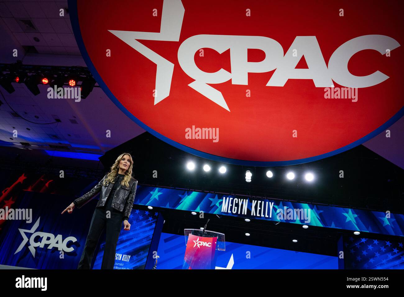 Oxon Hill, United States. 21st Feb, 2025. Megyn Kelly speaks at the ...