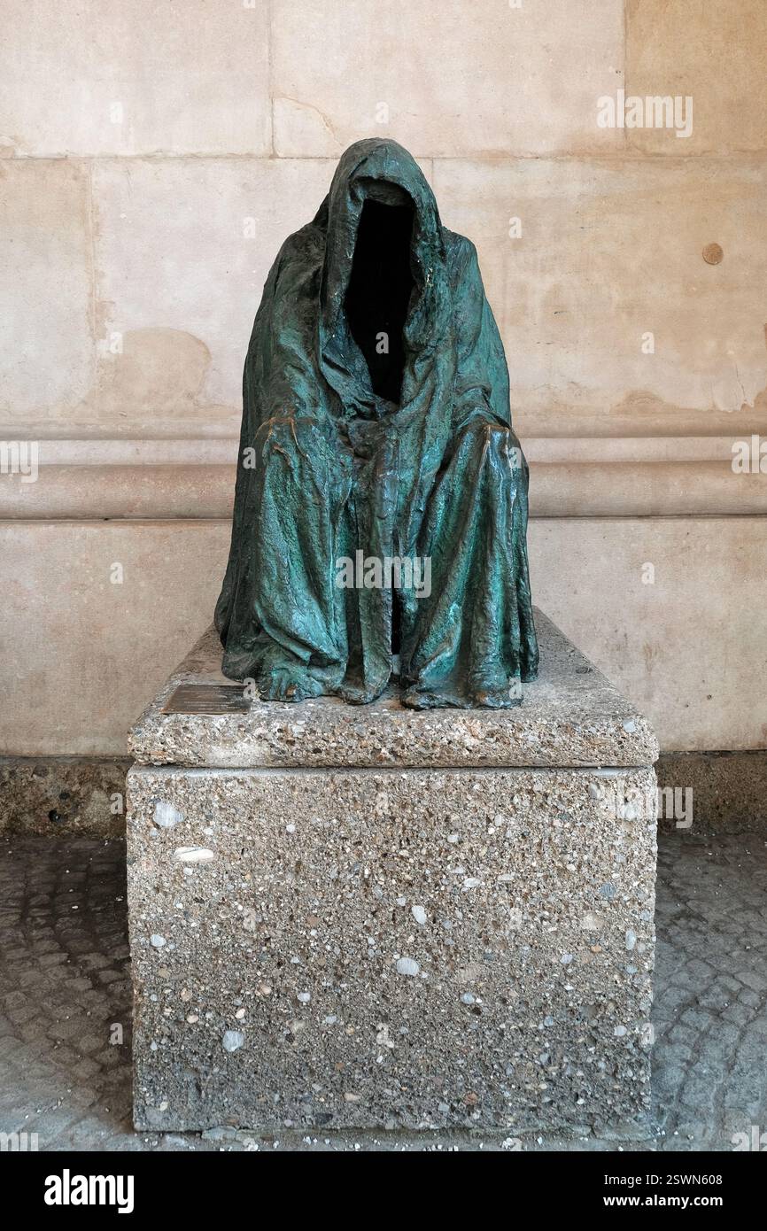 Salzburg, Austria - February 5, 2025. Famous public art, sculpture ...