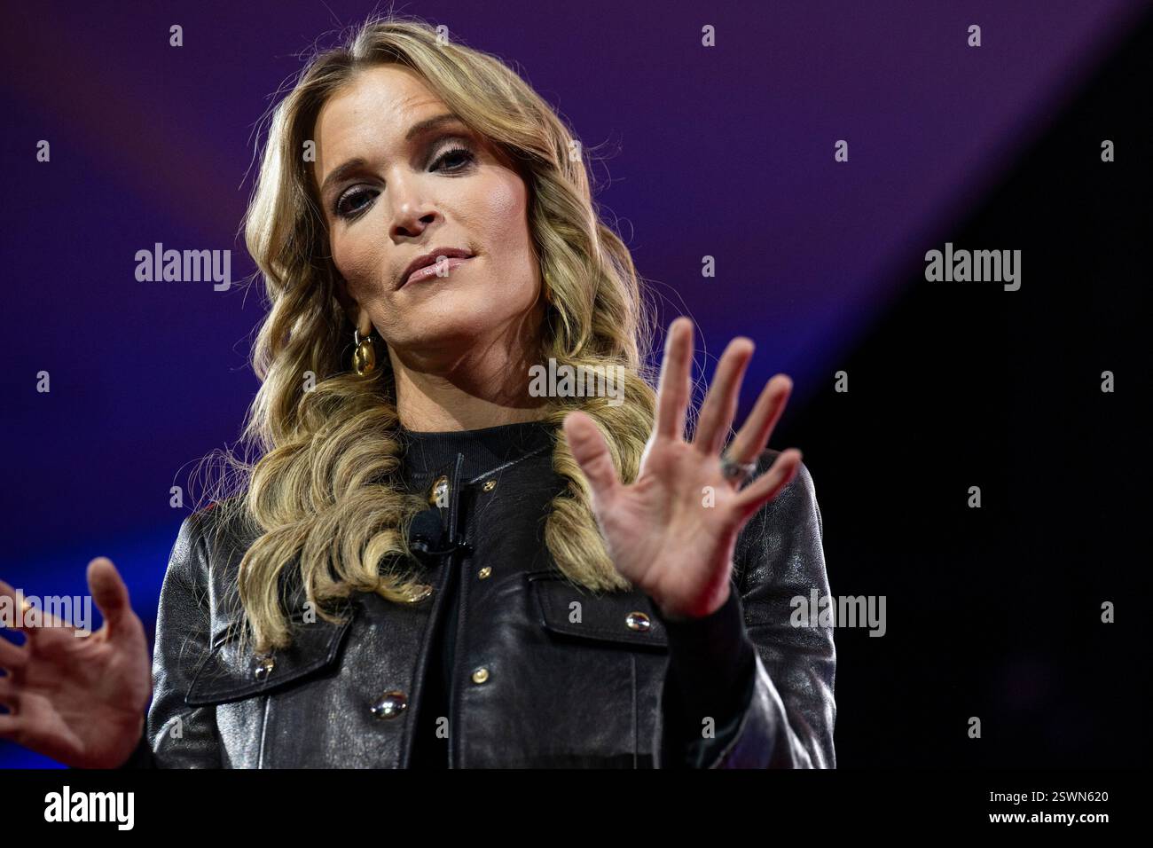 National Harbor, Maryland, USA. 21st Feb, 2025. Megyn Kelly speaks at ...