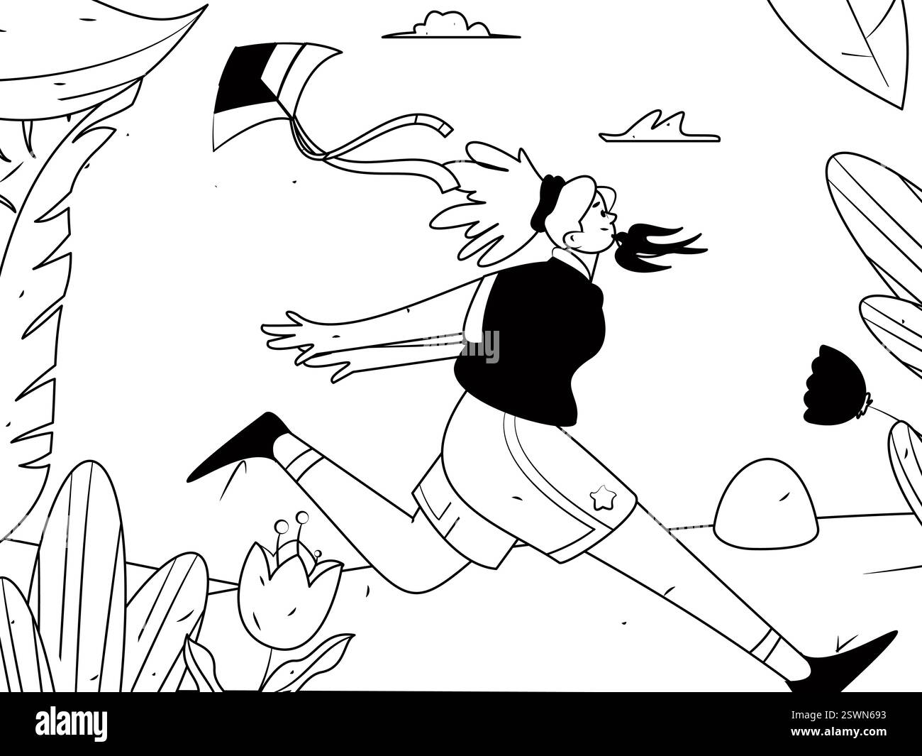 People exercising healthy running vector internet operation ...