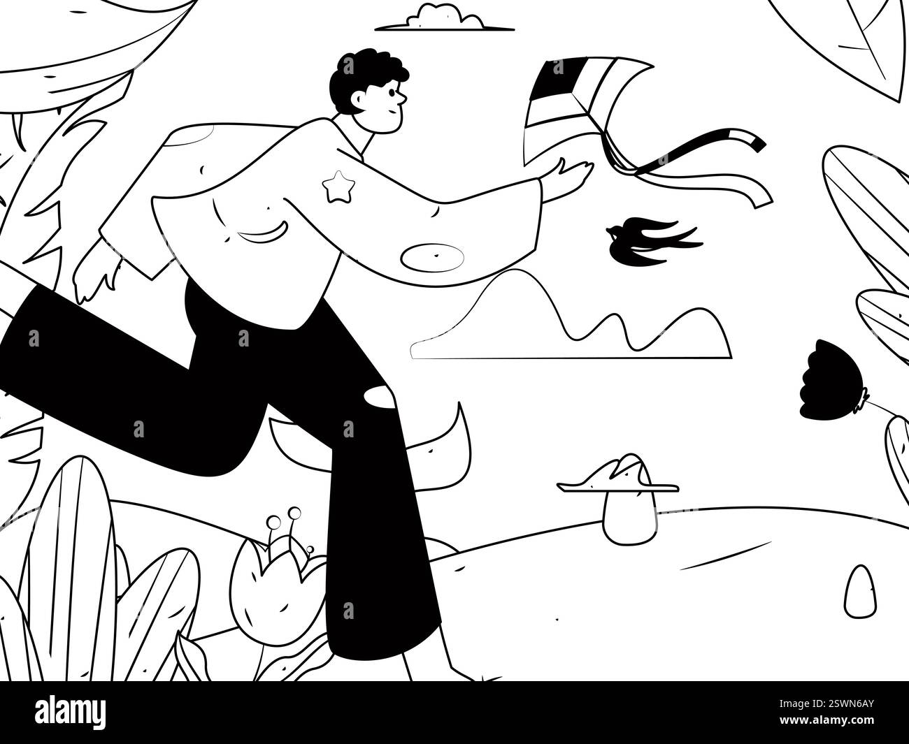 People exercising healthy running vector internet operation ...