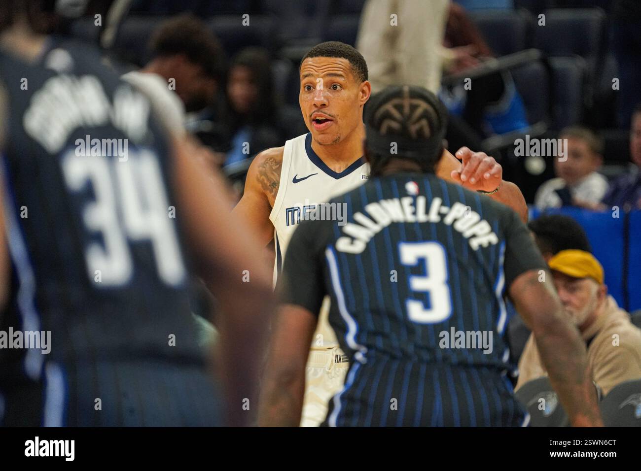 Orlando, Florida, USA, February 21, 2025, Memphis Grizzlies guard ...
