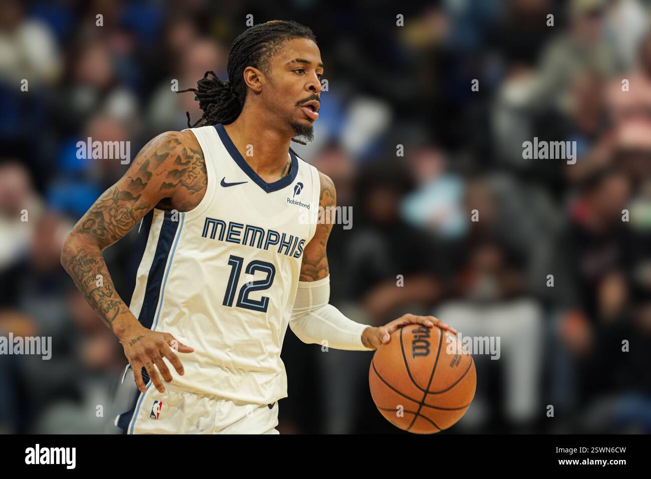 Orlando, Florida, USA, February 21, 2025, Memphis Grizzlies guard Ja ...