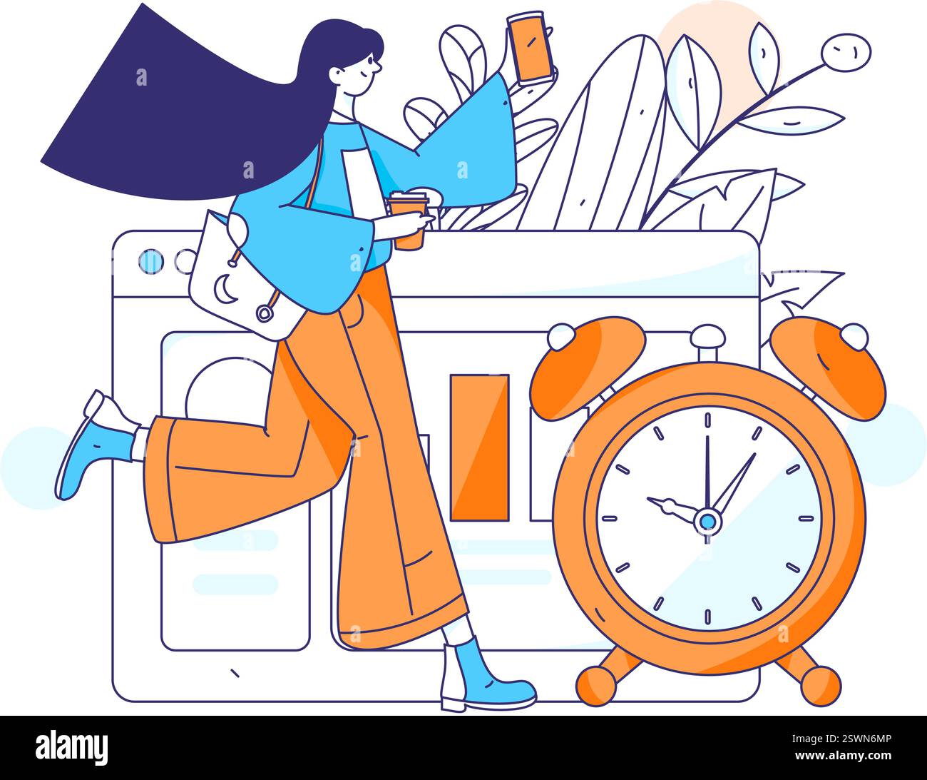 People exercising healthy running vector internet operation ...