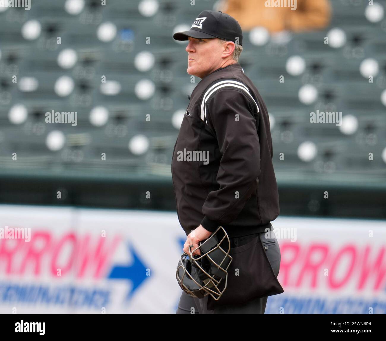 February 21, 2025, Round Rock, Texas, USA: Home plate umpire SETH ...