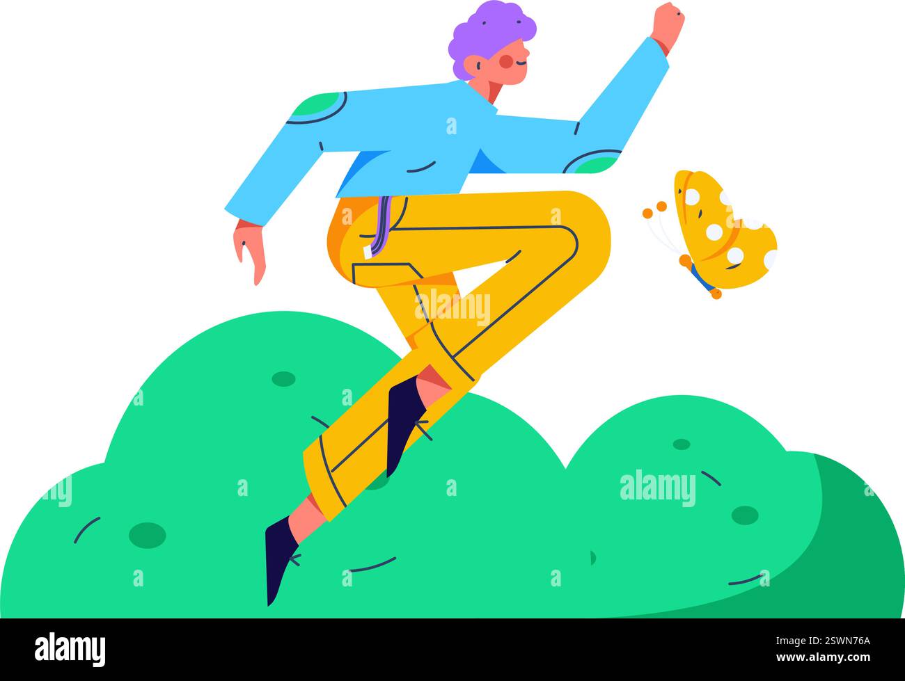 People exercising healthy running vector internet operation ...