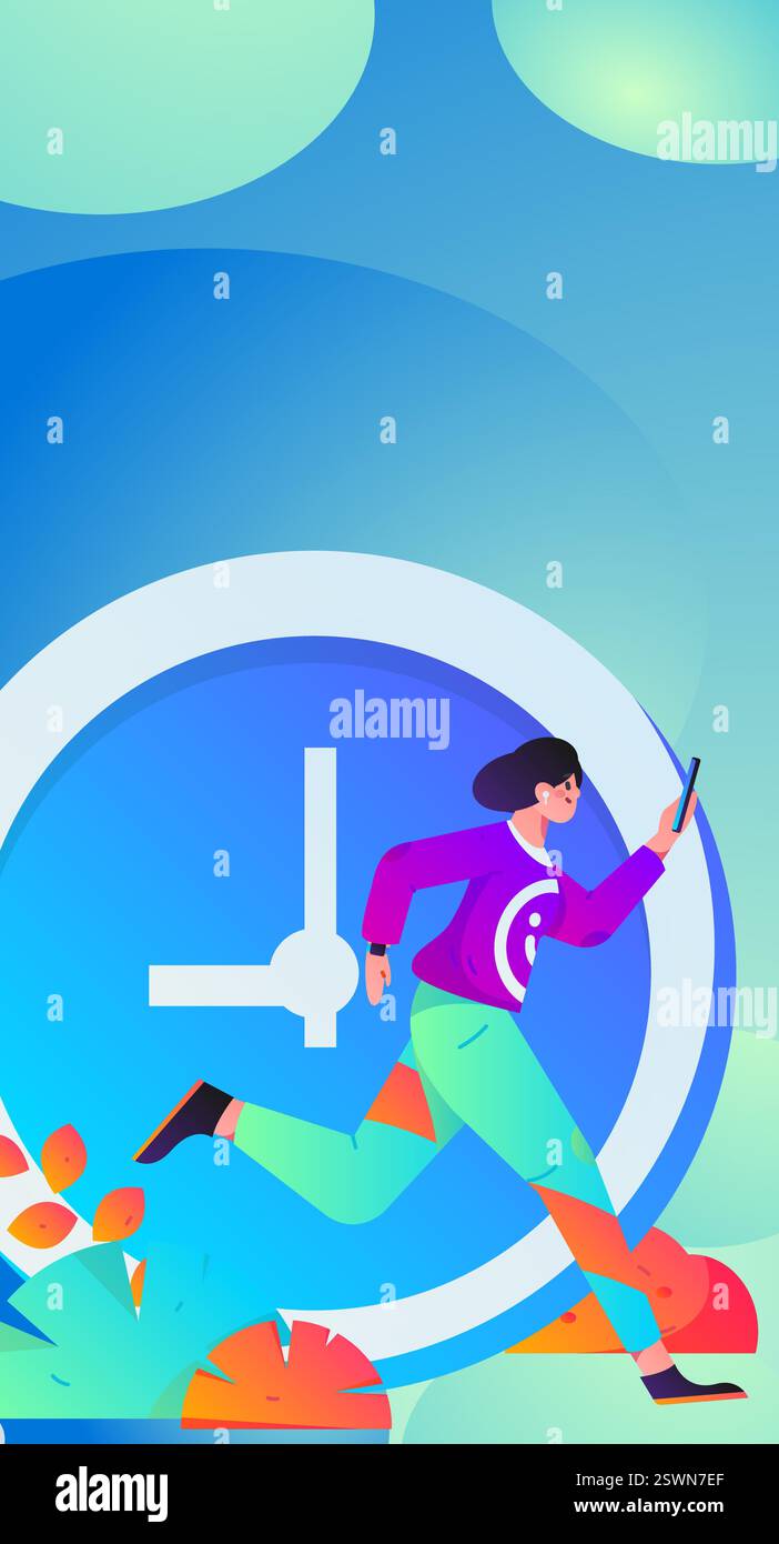 People exercising healthy running vector internet operation ...