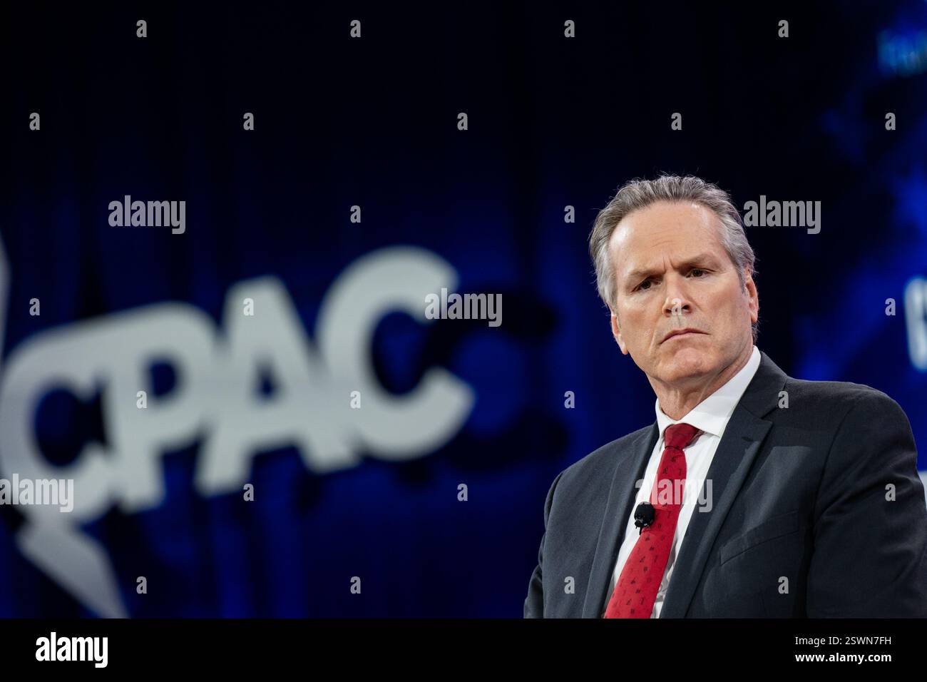 Governor of Alaska Mike Dunleavy speaks at the 2025 Conservative ...