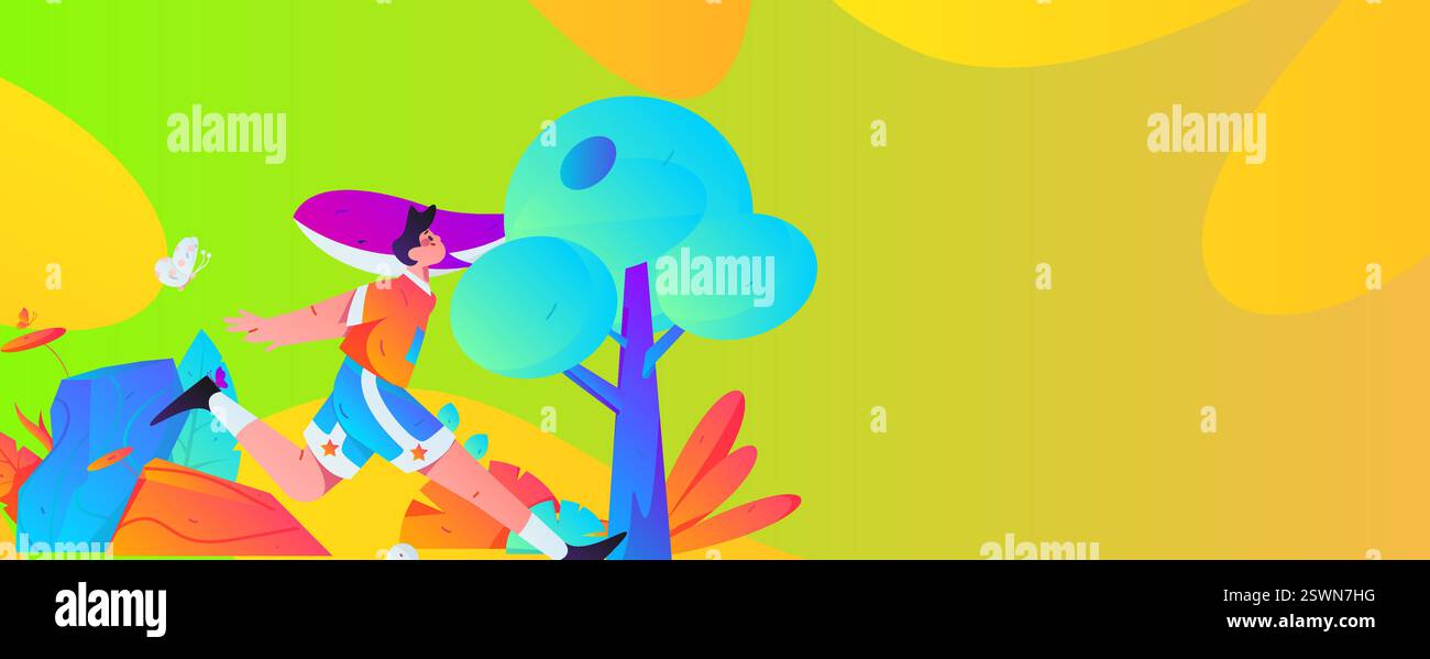 People exercising healthy running vector internet operation ...