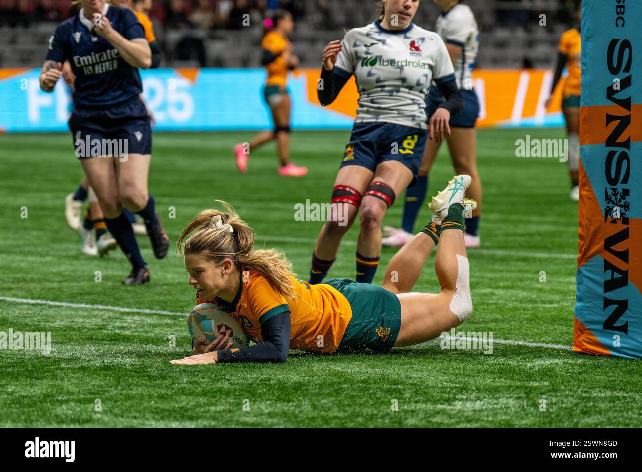 VANCOUVER, CANADA - FEBRUARY 21, 2025: Australia's #10 ISABELLA NASSER ...