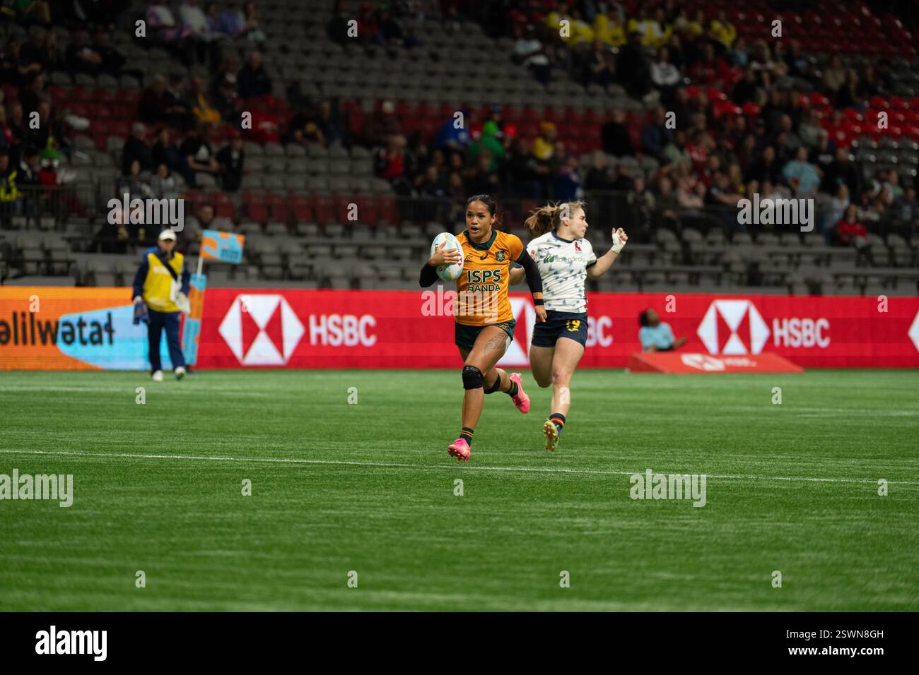 VANCOUVER, CANADA - FEBRUARY 21, 2025: Australia's #3 FAITH NATHAN runs ...