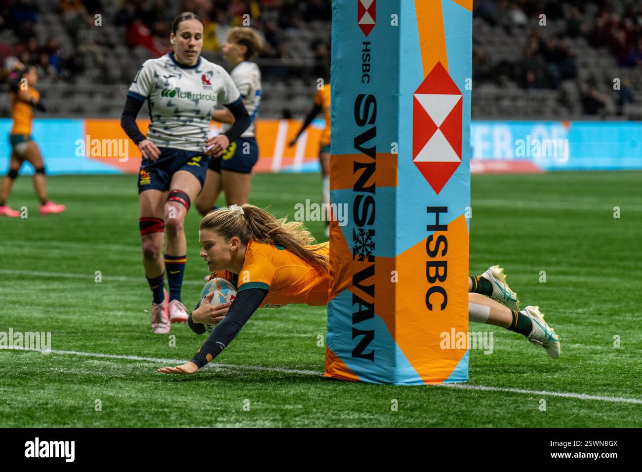 VANCOUVER, CANADA - FEBRUARY 21, 2025: Australia's #10 ISABELLA NASSER ...