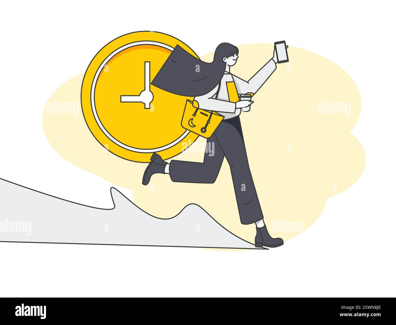 People exercising healthy running vector internet operation ...