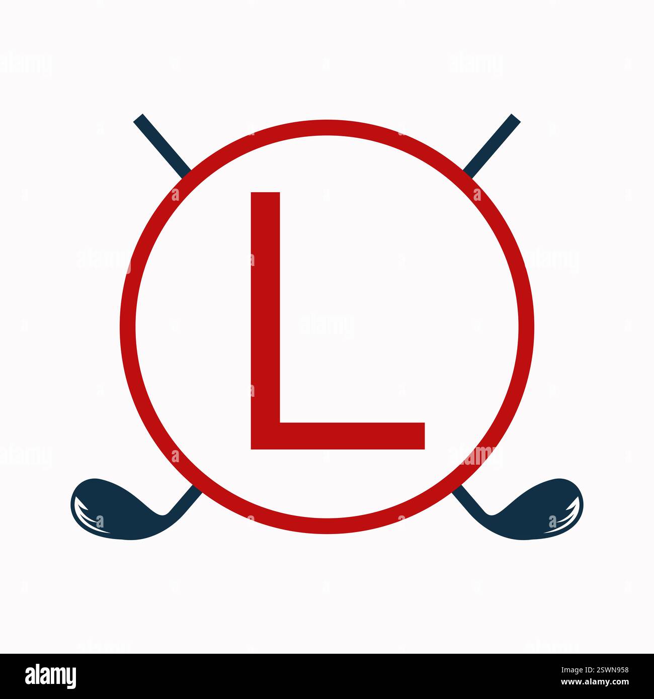 Golf Logo On Letter L Concept With Hockey Stick Symbol For Hockey and ...