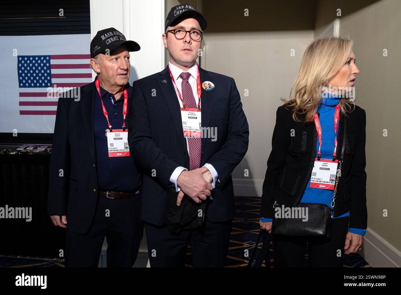 Attendees at CPAC 25, in Washington DC, on February 21, 2025 (photo by ...