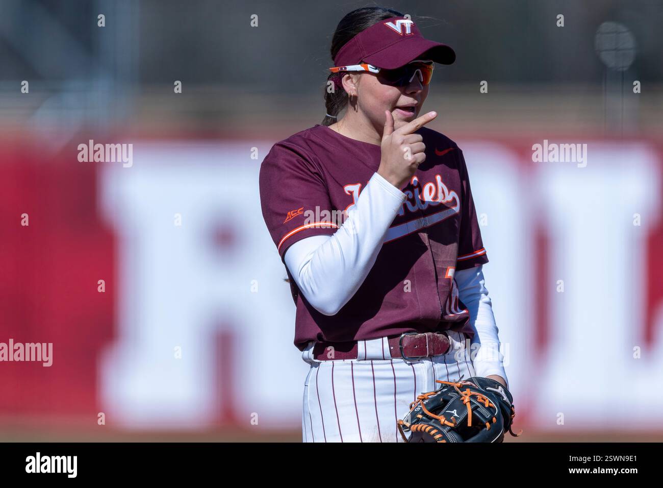 Virginia Tech utility Jordan Lynch (16) reacts to a play during an NCAA ...