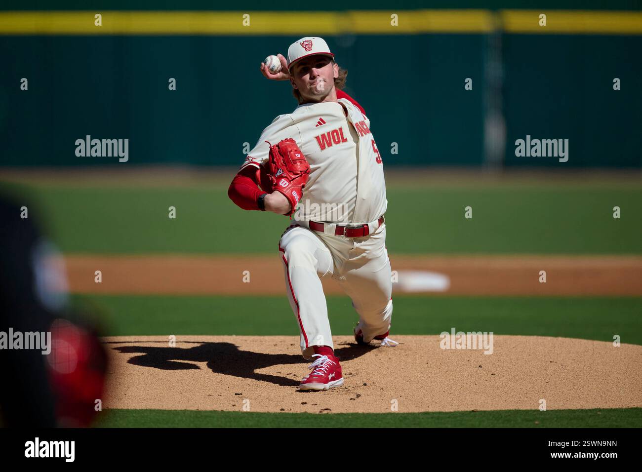 NC State Wolfpack pitcher Dominic Fritton (51) during an NCAA baseball ...