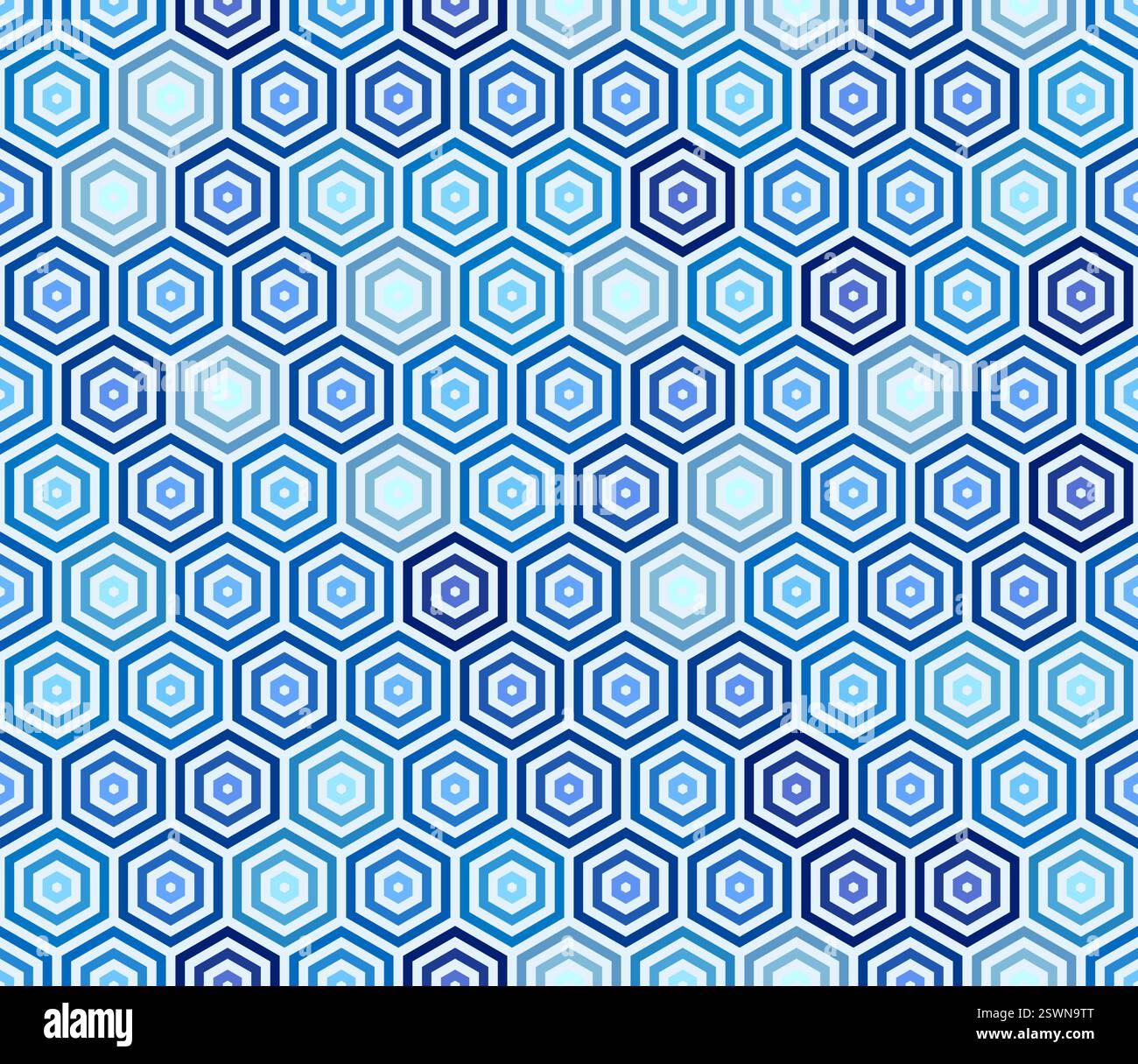 Abstract template background. Blue color tones gradients. Stacked hexagon bold mosaic cell ...