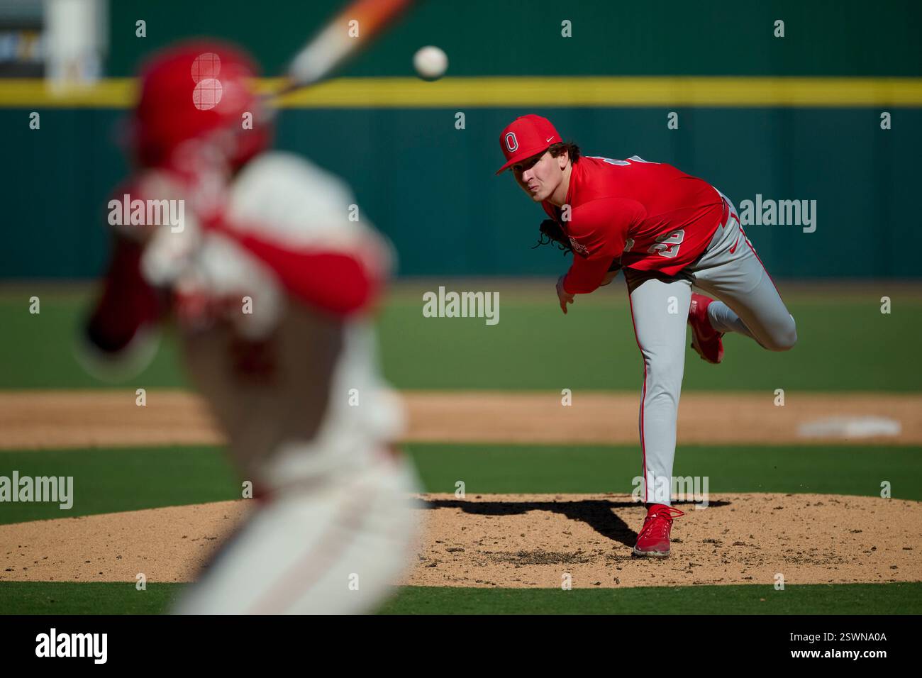 Ohio State Buckeyes pitcher Hunter Shaw (26) during an NCAA baseball ...
