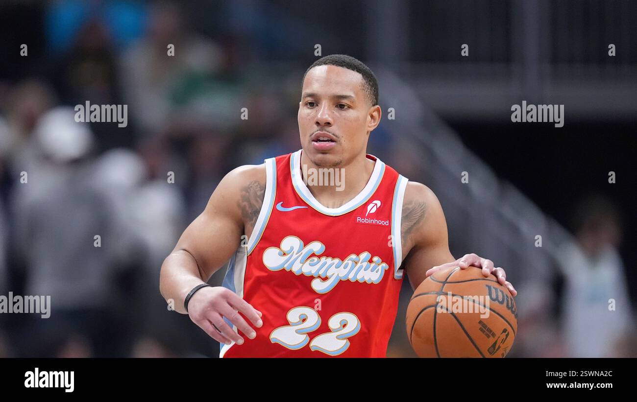 Memphis Grizzlies guard Desmond Bane (22) plays against the Indiana ...