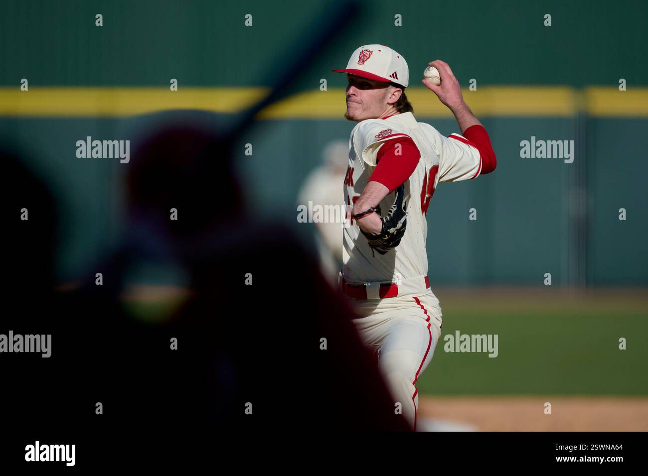 NC State Wolfpack pitcher Andrew Shaffner (48) during an NCAA baseball ...