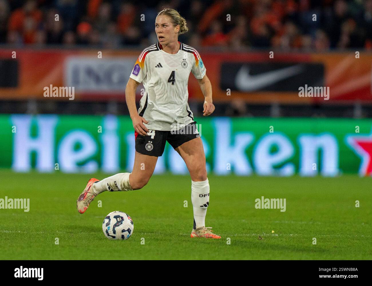 Rebecca Knaak (Germany, #4) 21.02.2025, Netherlands - Germany, UEFA ...