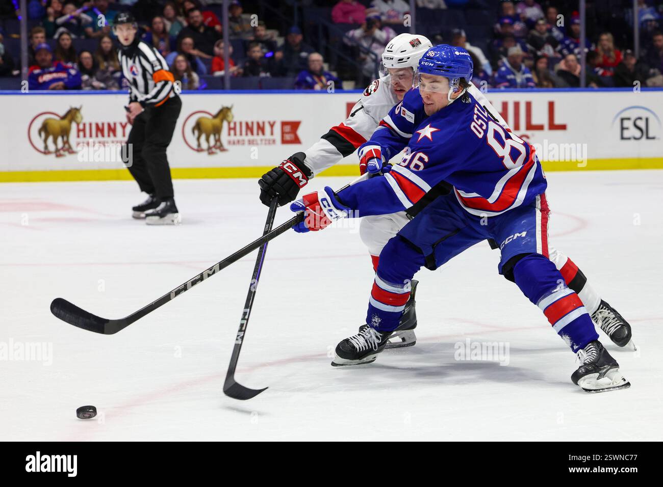 Rochester, New York, USA. 21st Feb, 2025. Rochester Americans forward ...