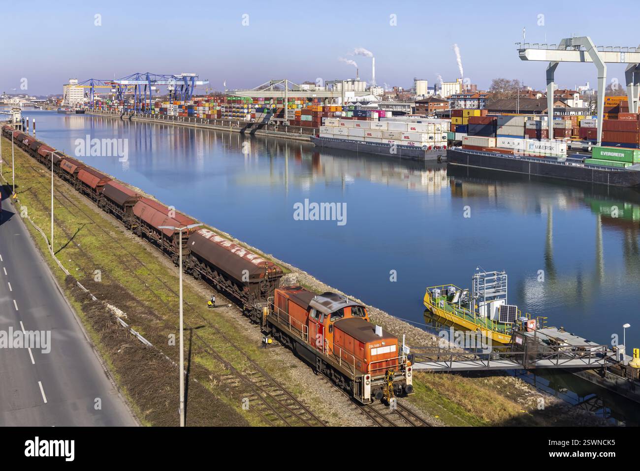 The port of Mannheim is one of Europe's most important inland ports and ...