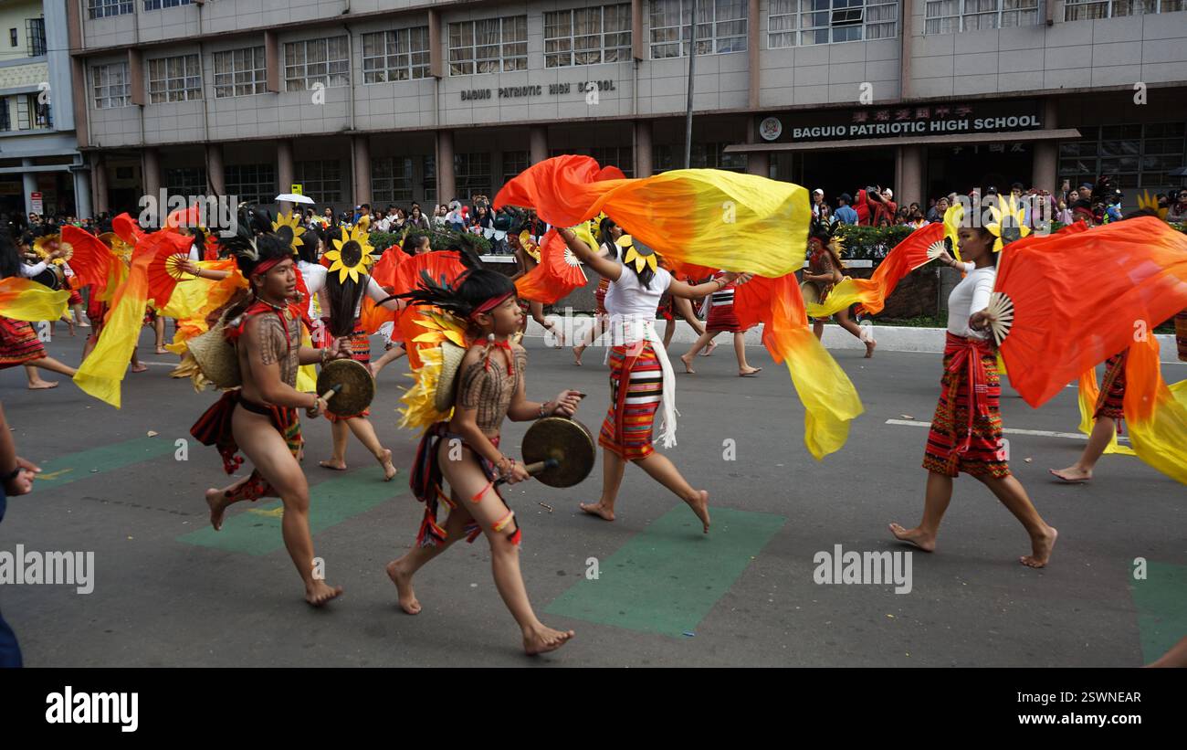 Baguio City, Philippines. 22nd February 2025. Traditional dance of the ...