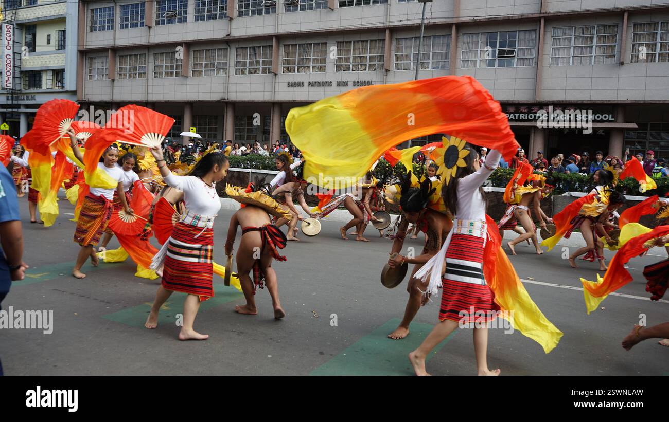 Baguio City, Philippines. 22nd February 2025. Traditional dance of the Igorot was showcase ...