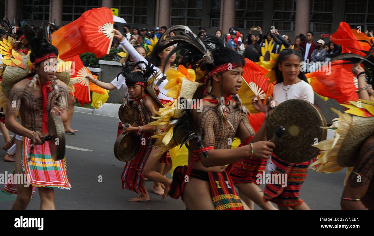 Baguio City, Philippines. 22nd February 2025. Traditional dance of the ...