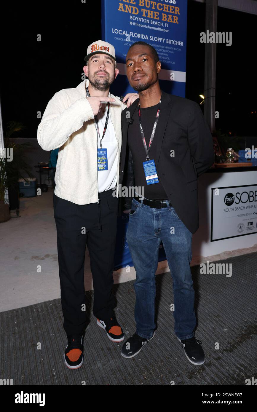 MIAMI BEACH, FL - FEBRUARY 21: Tony Calatayud and Roy Bellamy of The ...