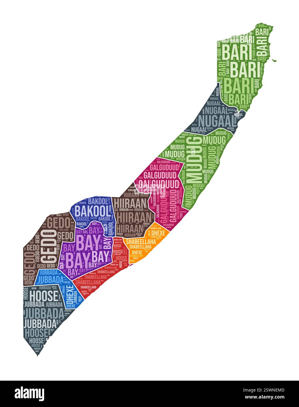 Gedo vector outline map hi-res stock photography and images - Alamy