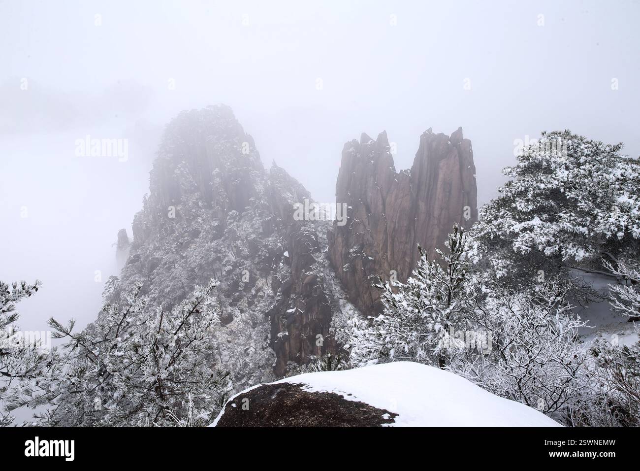 Huangshan, China. 22nd Feb, 2025. HUANGSHAN, CHINA - FEBRUARY 21, 2025 - Photo taken on Feb 21 ...