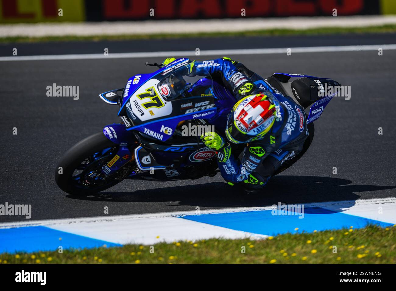 Phillip Island, Australia. 21st Feb, 2025. Dominique Aegerter of Switzerland is seen in action ...