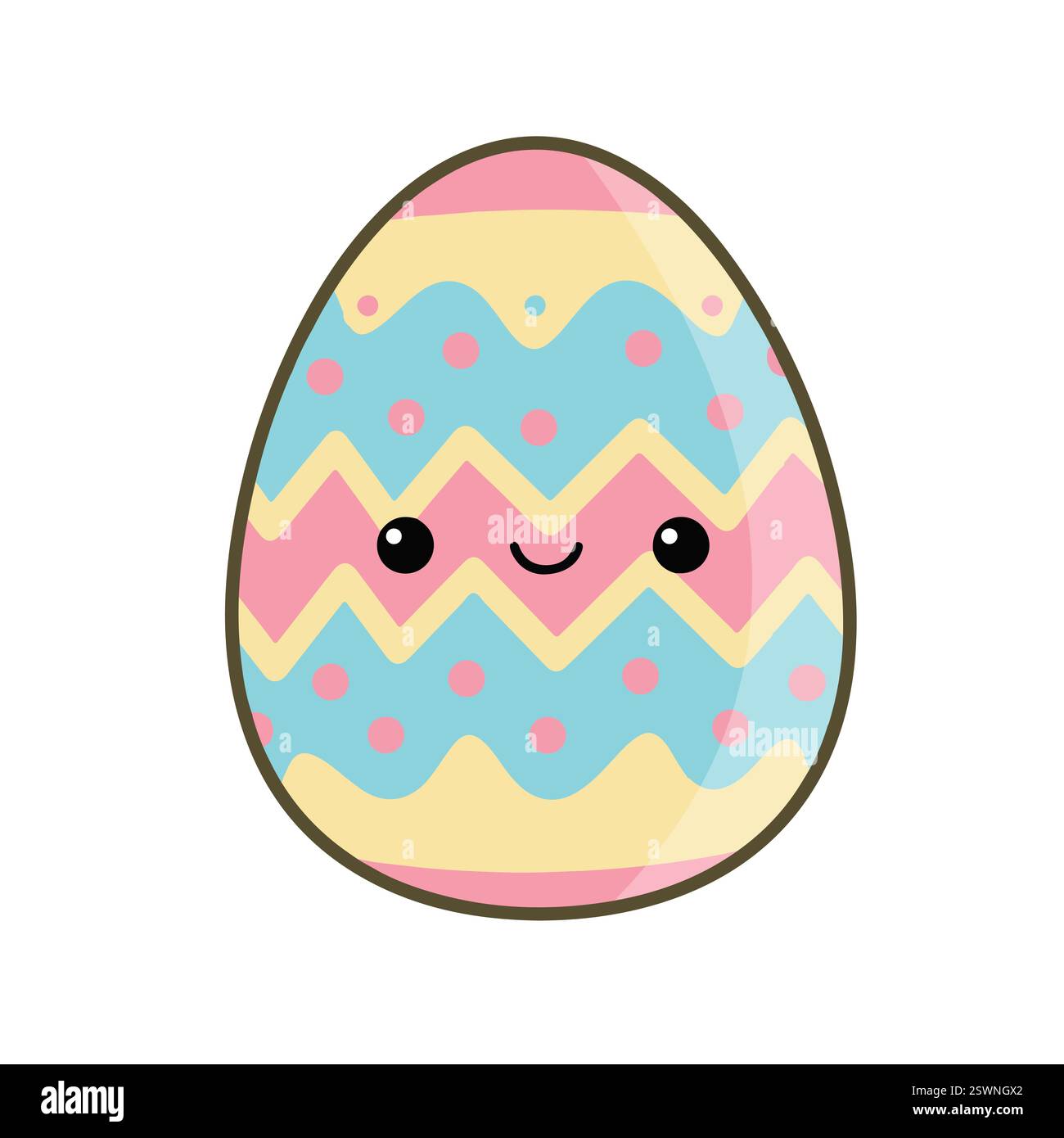 Hand draw easter egg doodle Cut Out Stock Images & Pictures - Alamy