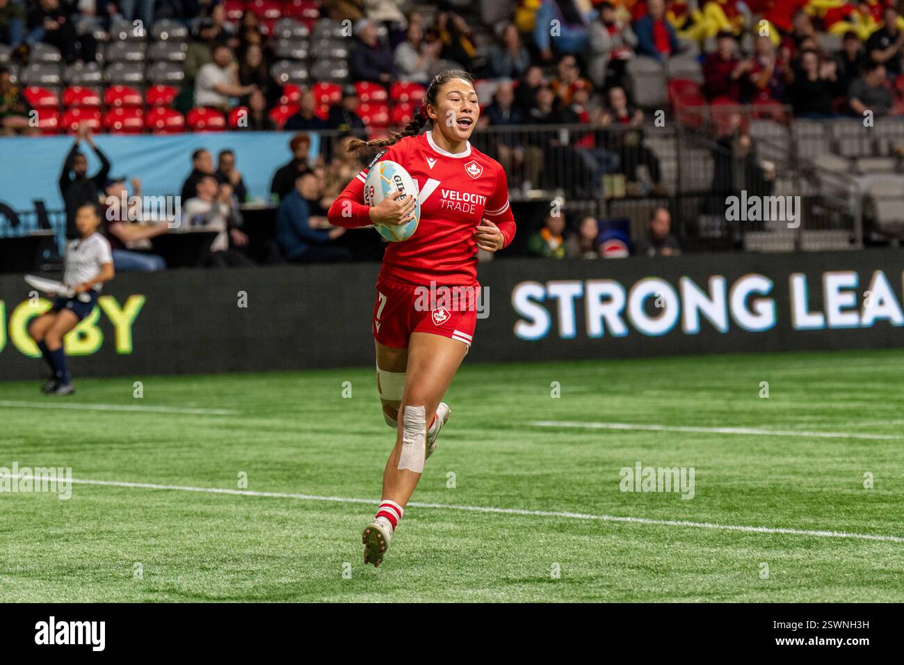 VANCOUVER, CANADA - FEBRUARY 21, 2025: Canada’s #7 FLORENCE SYMONDS ...