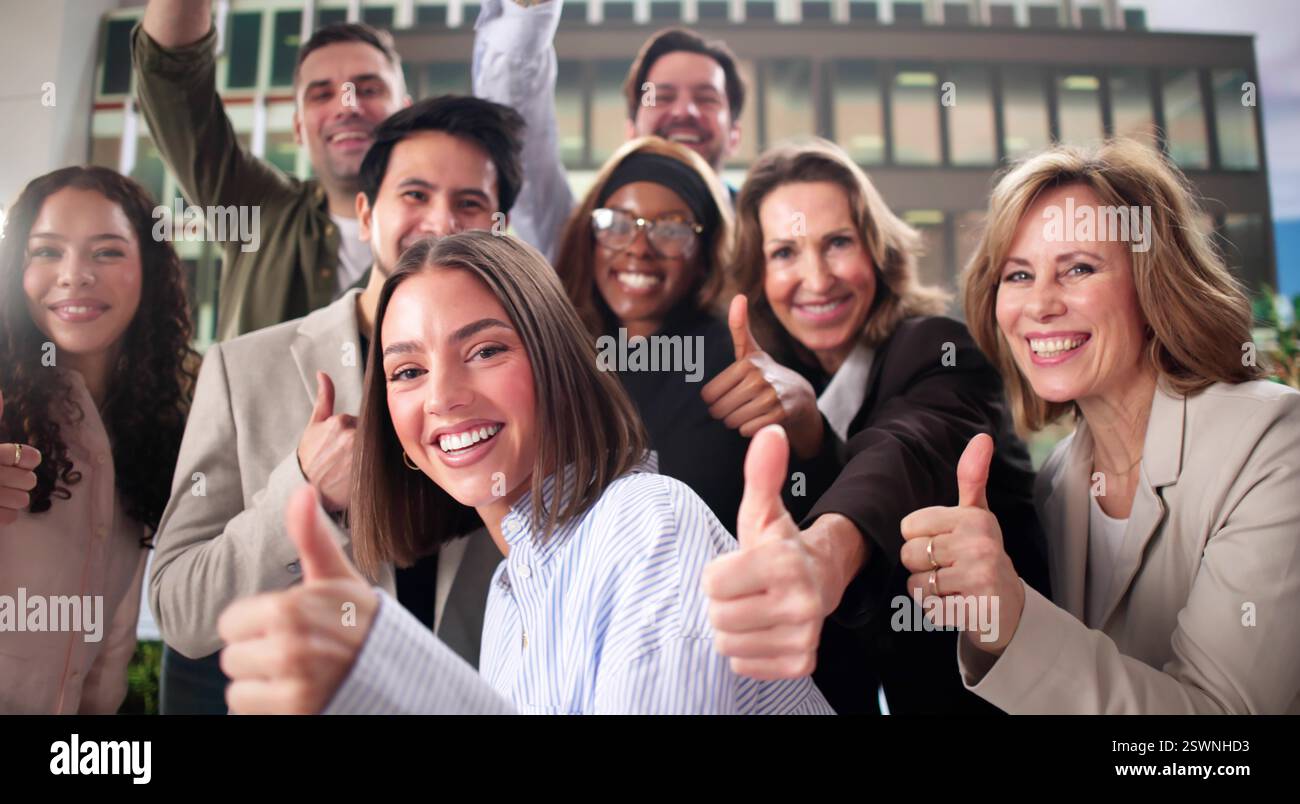 Successful Multiracial Business Team Celebrates Together, Supportive ...