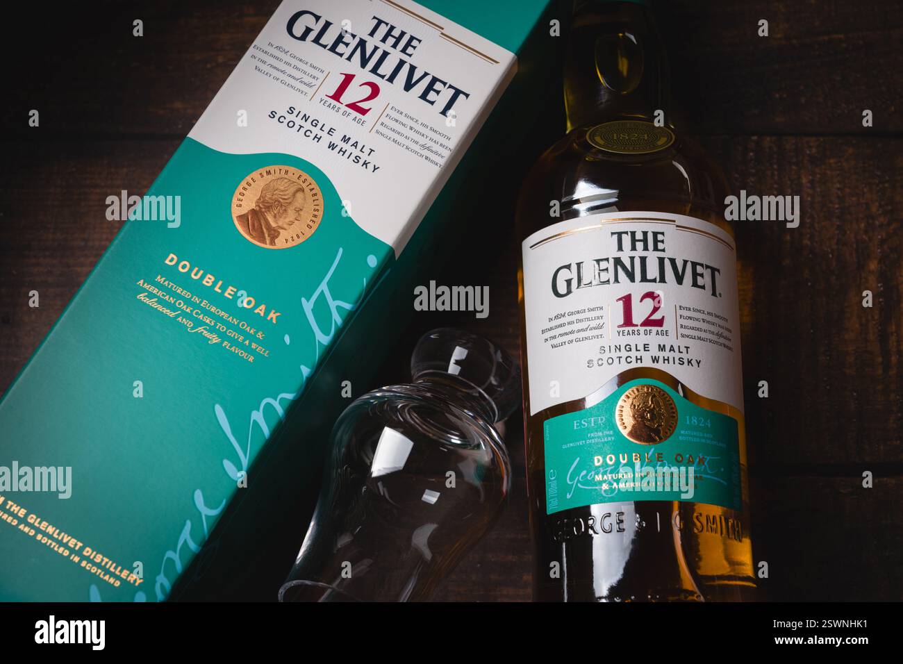 Antalya, Turkey - February 17, 2025: The Glenlivet Double Oak Single ...