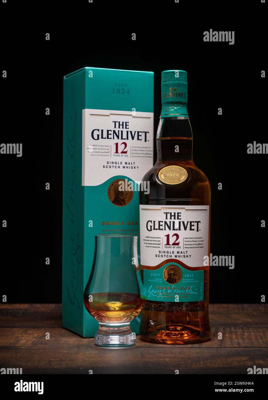 Antalya, Turkey - February 17, 2025: The Glenlivet Double Oak Single ...