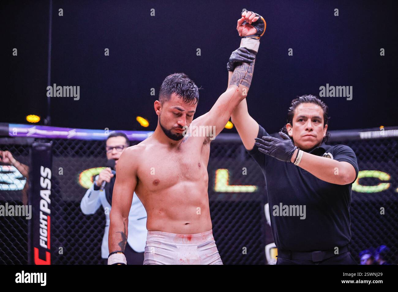 FEBRUARY 21ST 2025, Monterrey, Nuevo León, Mexico; Luis Rey Gallegos vs Jaime “Kraken” Londono ...