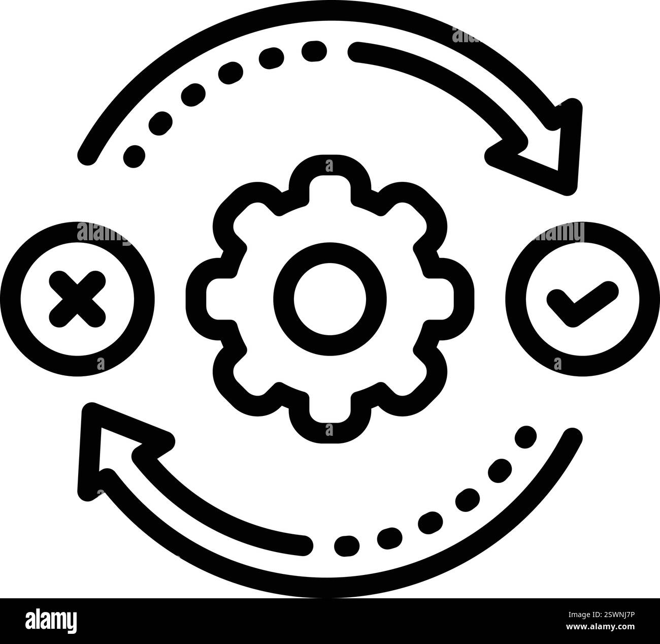 Icon for decision, conclusion Stock Vector Image & Art - Alamy