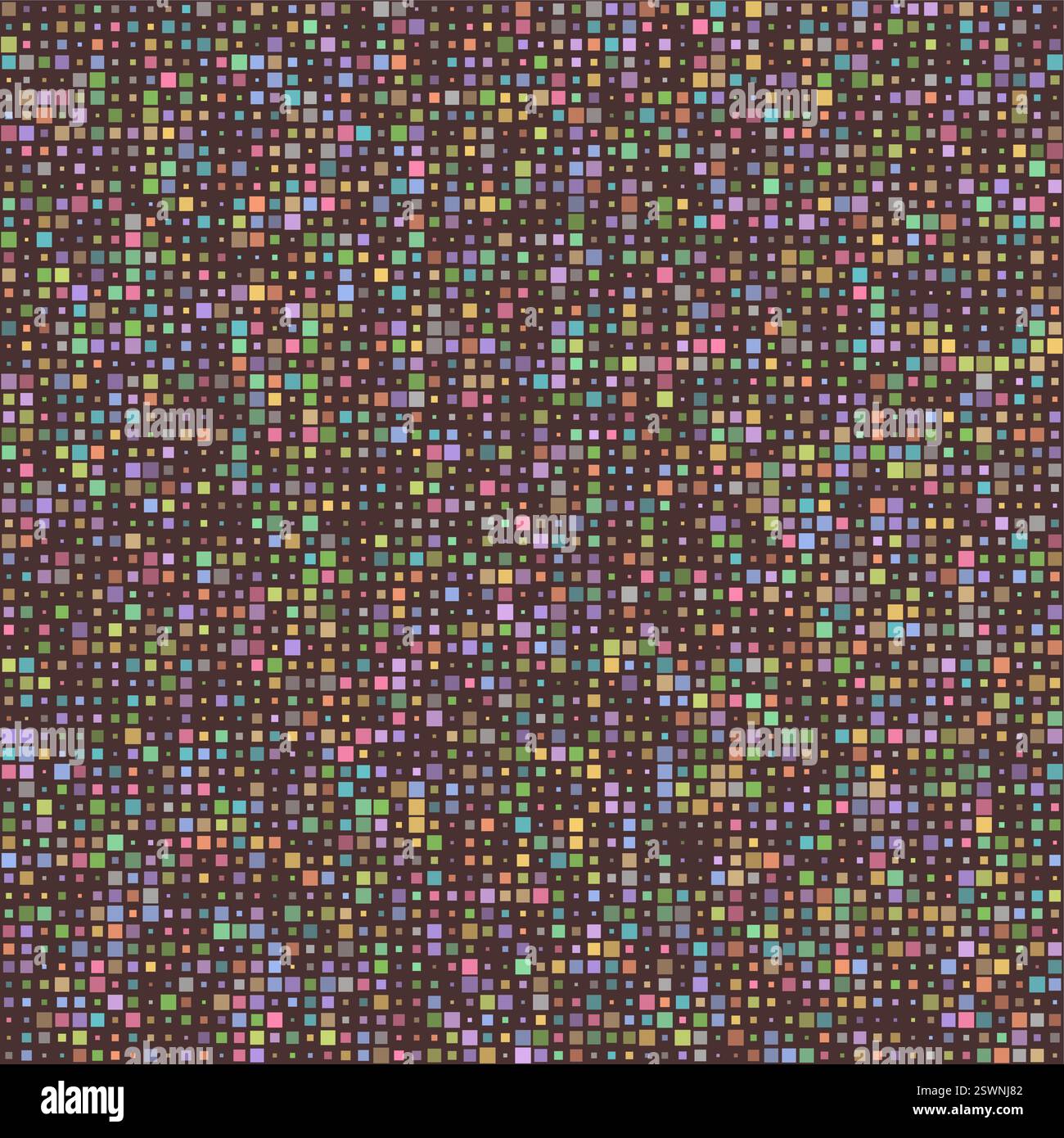 Geometric shapes composition. Squares in multiple colors. Earthy, muted ...