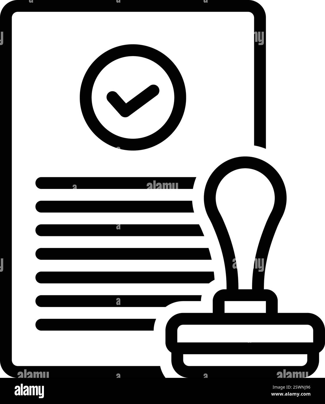 Icon for approved, stamp Stock Vector Image & Art - Alamy