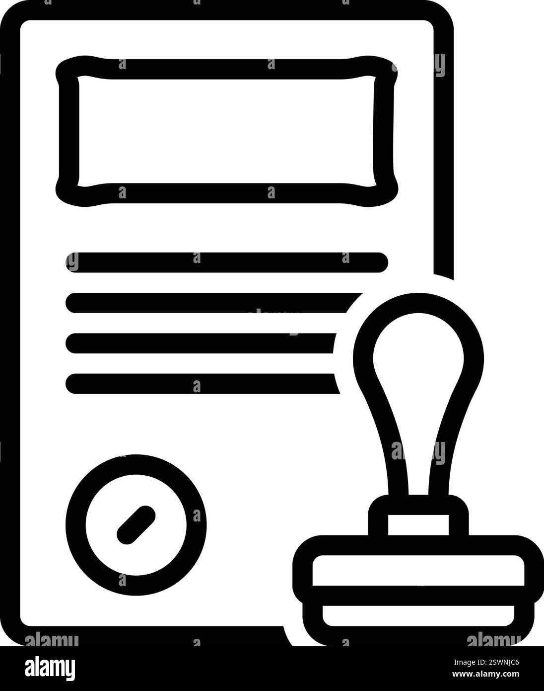 Icon for stamp document, stamp Stock Vector Image & Art - Alamy
