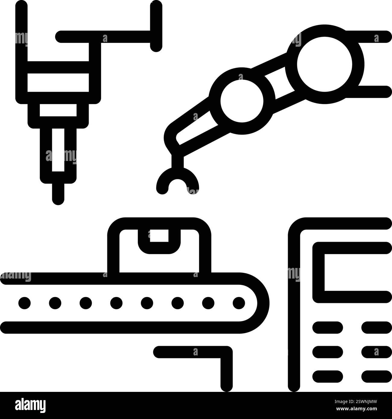 Icon for manufacturing, production Stock Vector Image & Art - Alamy