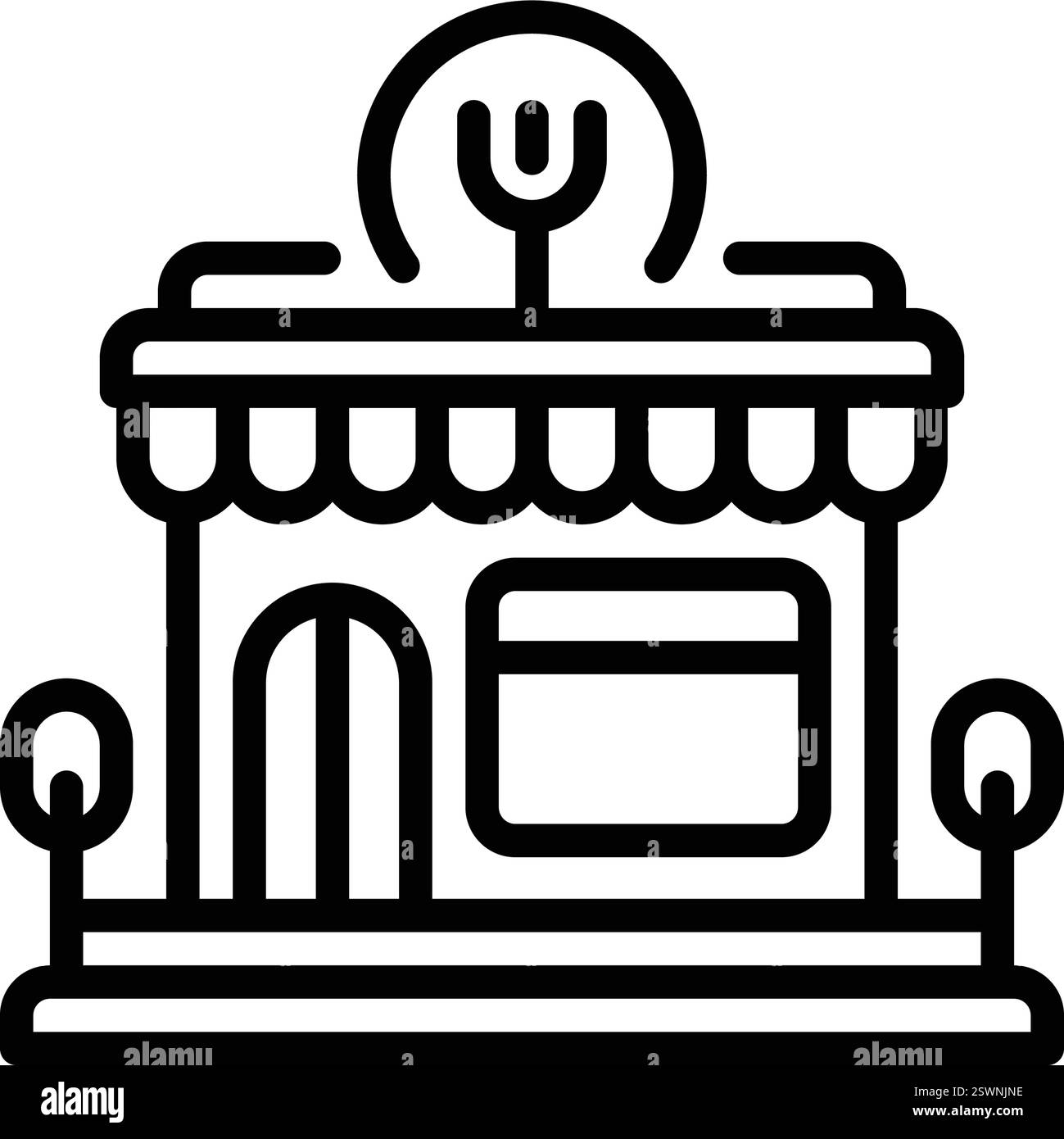 Mess hall cafeteria Stock Vector Images - Alamy