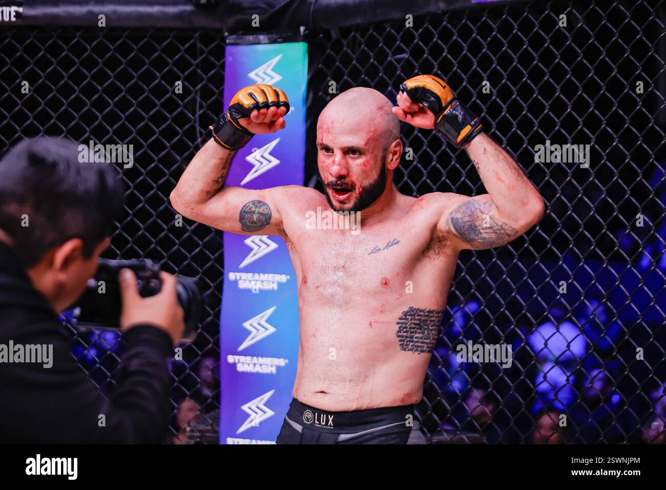 FEBRUARY 21ST 2025, Monterrey, Nuevo León, Mexico; Luis Rey Gallegos vs ...